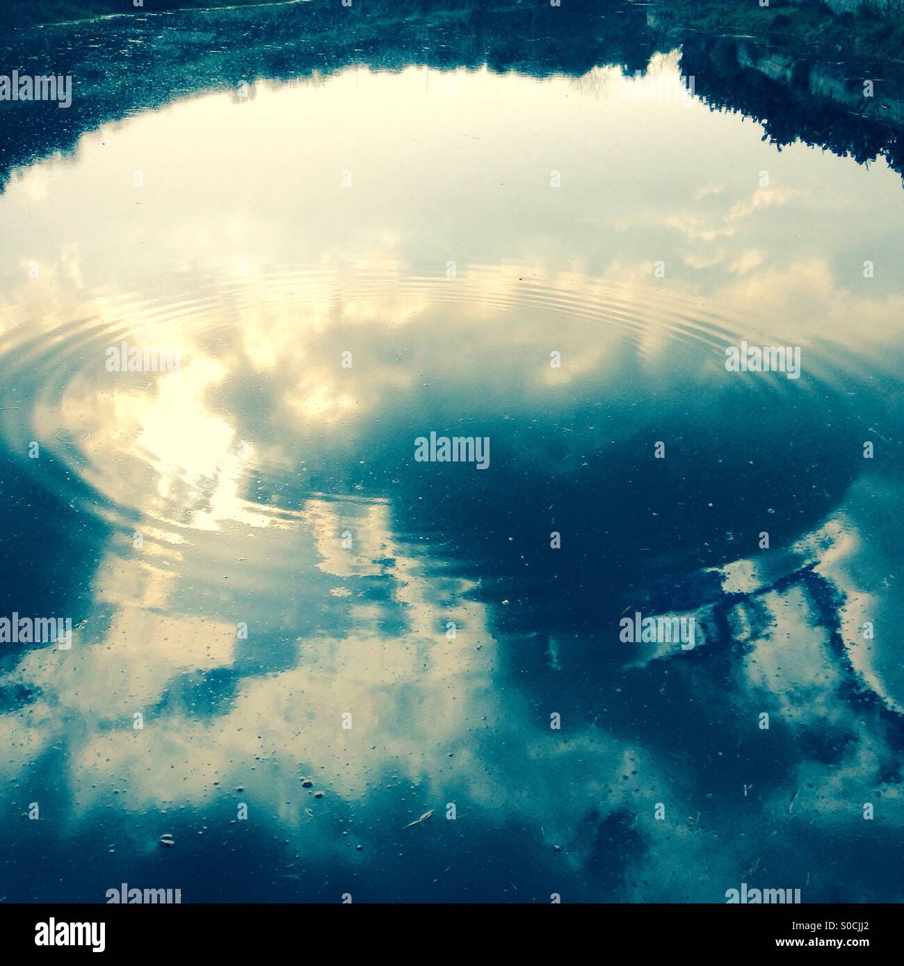 Pond reflection of sky hi-res stock photography and images - Alamy