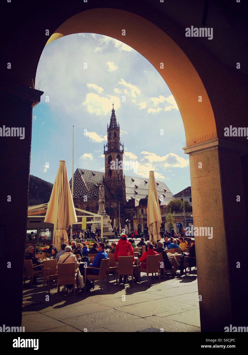 Italy walther square bolzano hi-res stock photography and images - Alamy