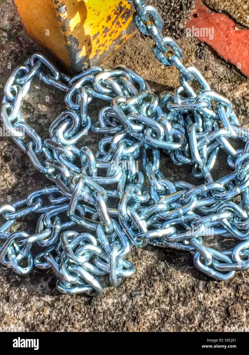 Pile chains hi-res stock photography and images - Alamy