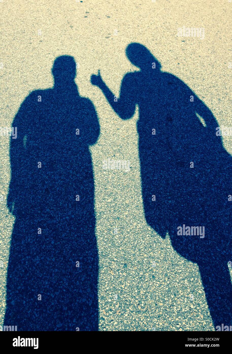 Shadow of friends hi-res stock photography and images - Alamy