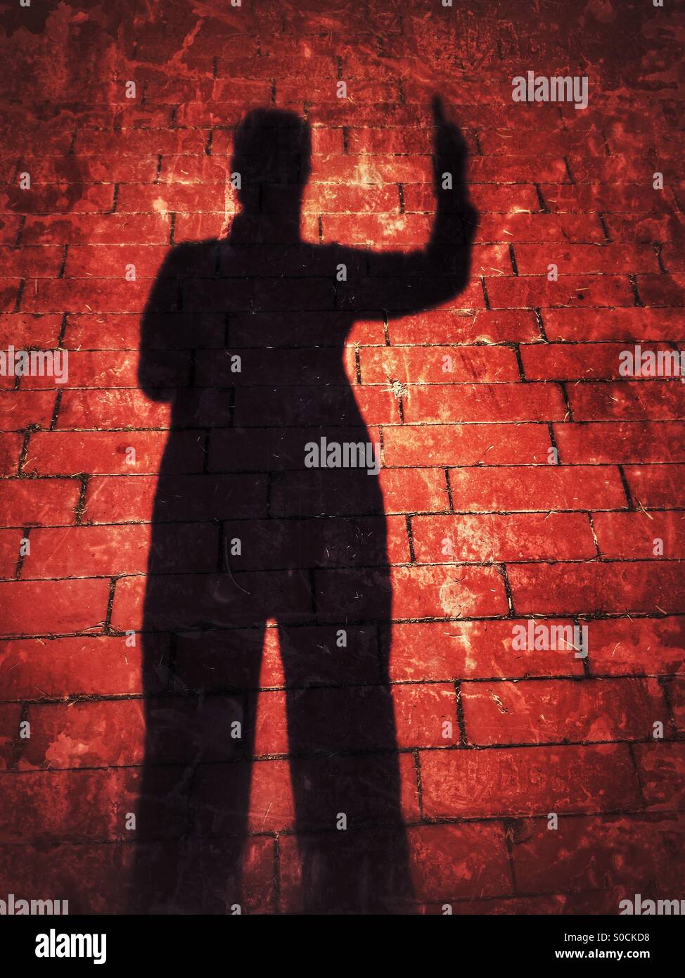 Finger pointing silhouette hi-res stock photography and images - Alamy
