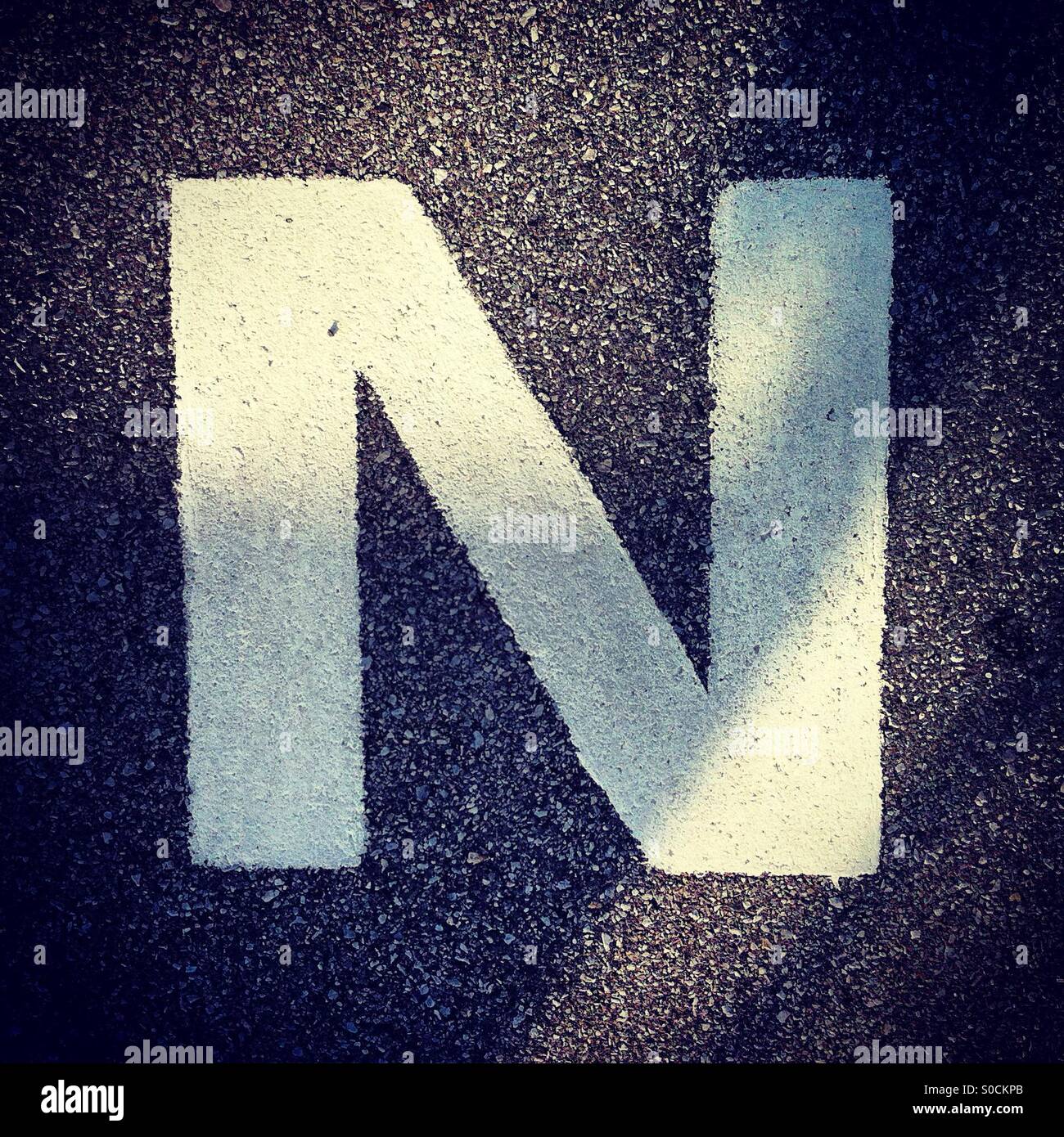 Alphabet letter N Stock Photo - Alamy