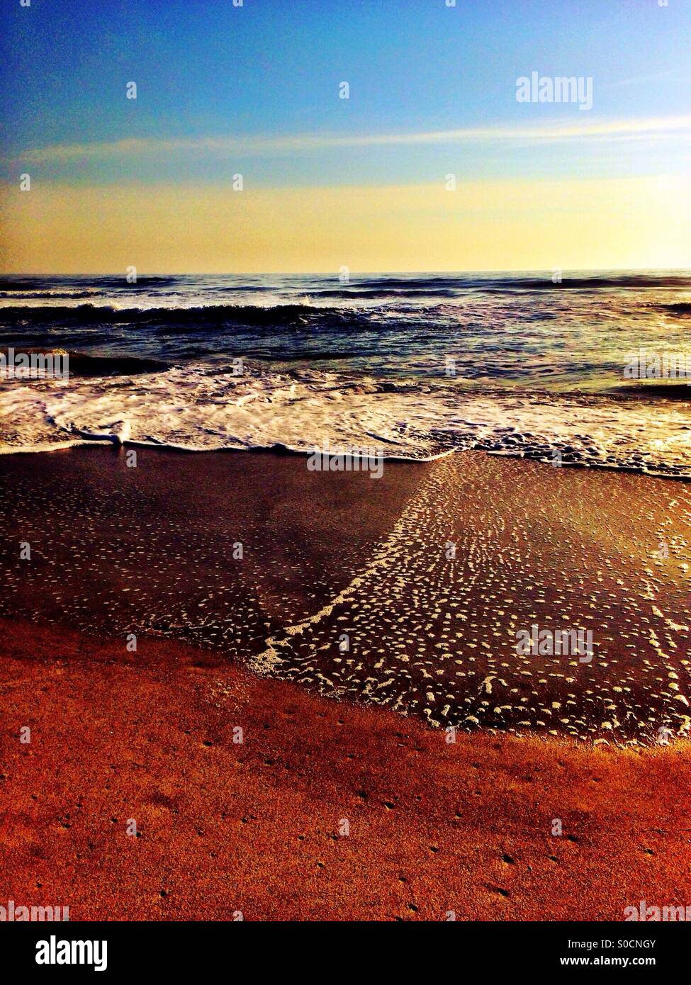 Beautiful morning on the beach Stock Photo - Alamy