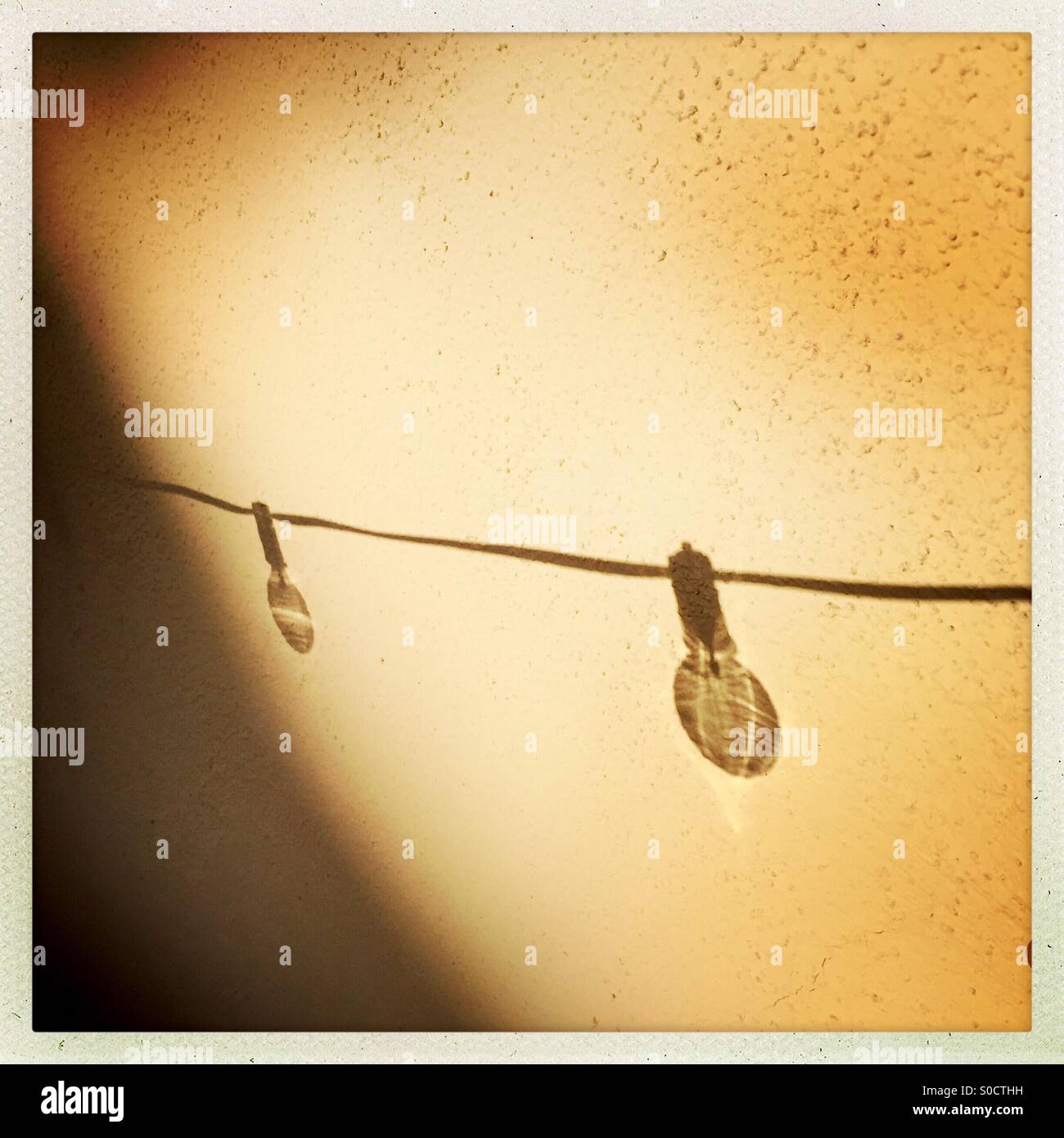 Hanging light two bulbs hi-res stock photography and images - Alamy