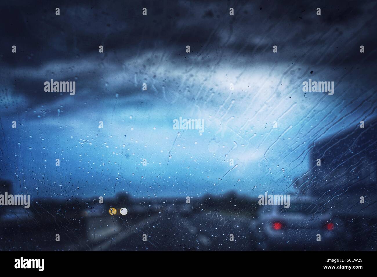 Rain on my way Stock Photo - Alamy