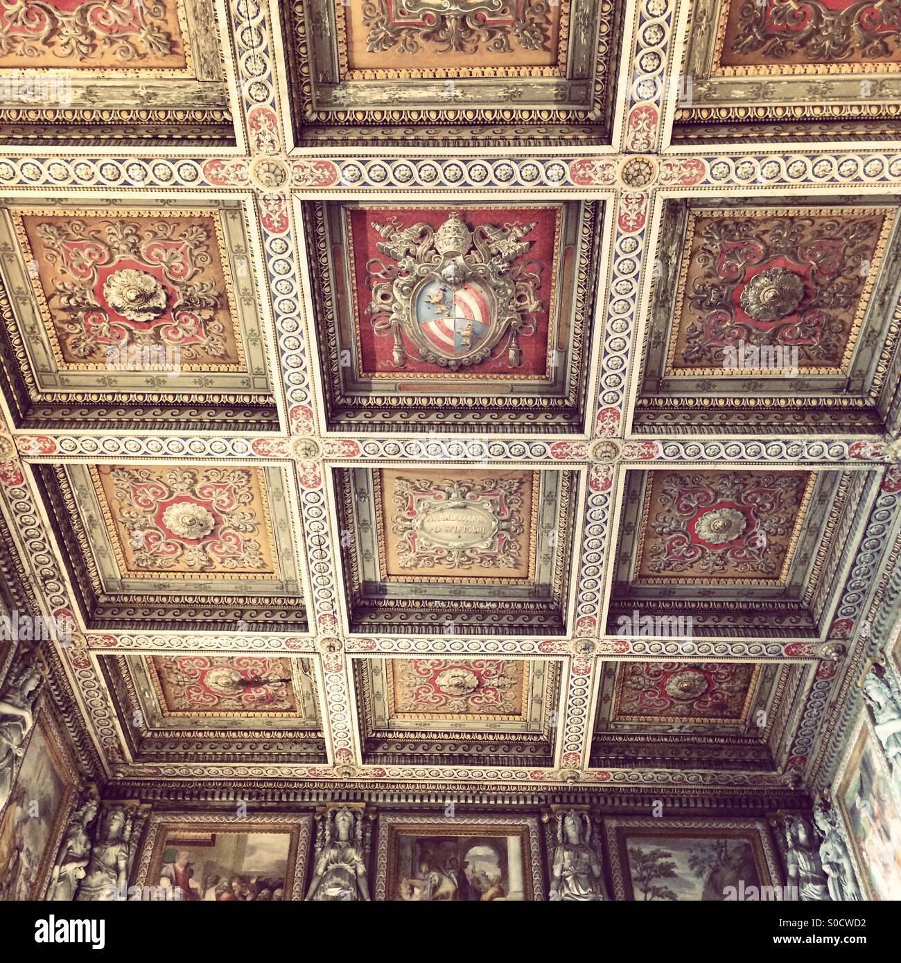Vatican museum ceiling hi-res stock photography and images - Alamy