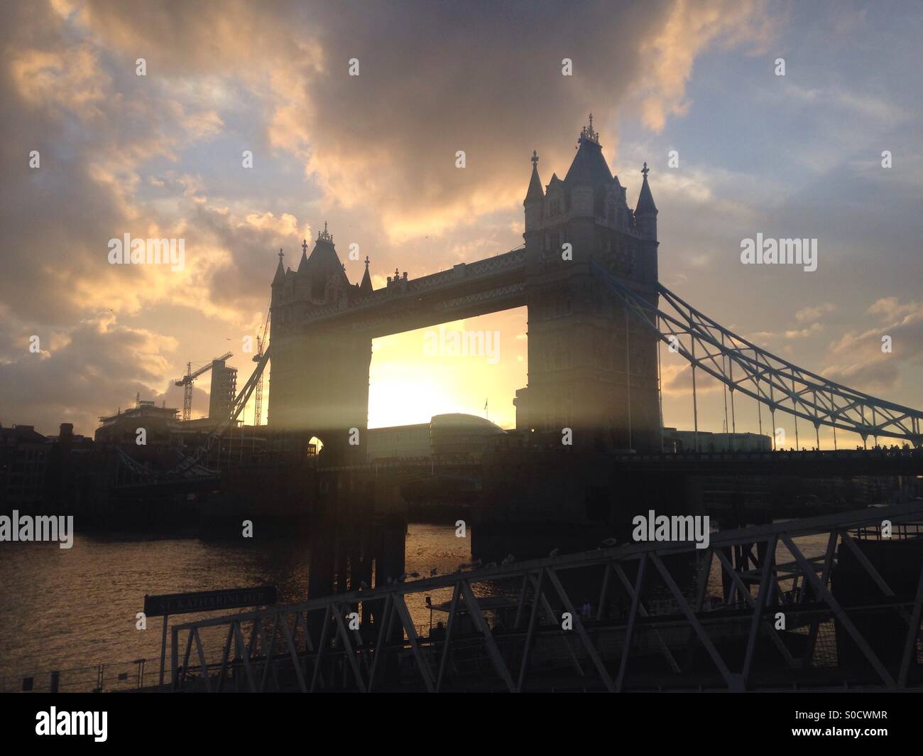 Tower Bridge at sunset Stock Photo - Alamy