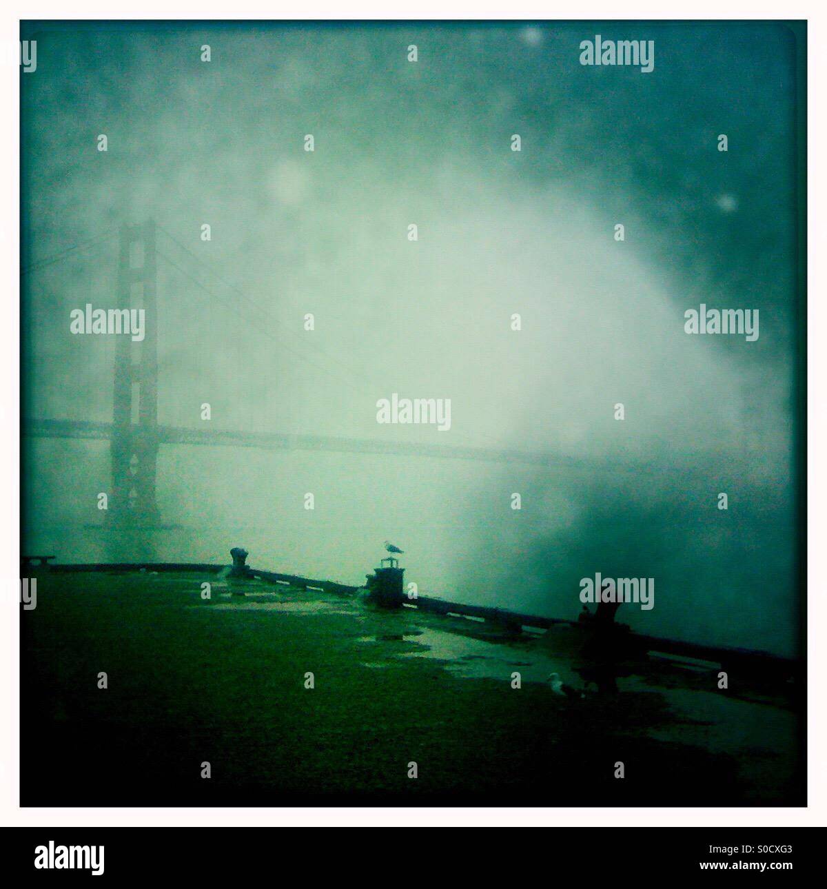 Golden Gate Rain Stock Photo - Alamy