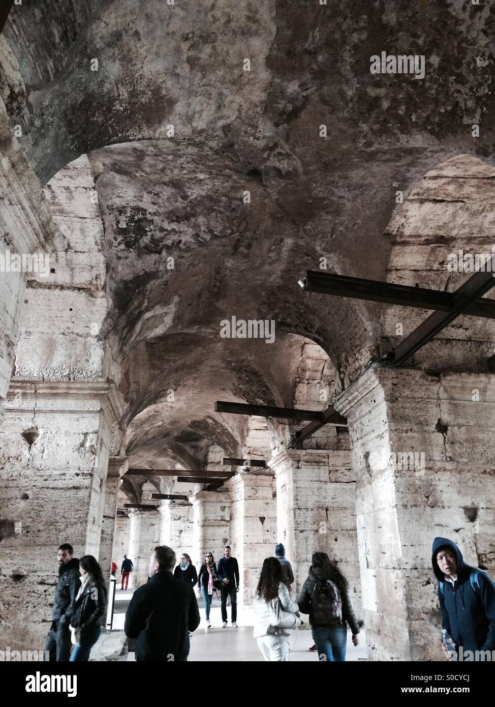 Inside the Colosseum, Rome, Italy Stock Photo - Alamy