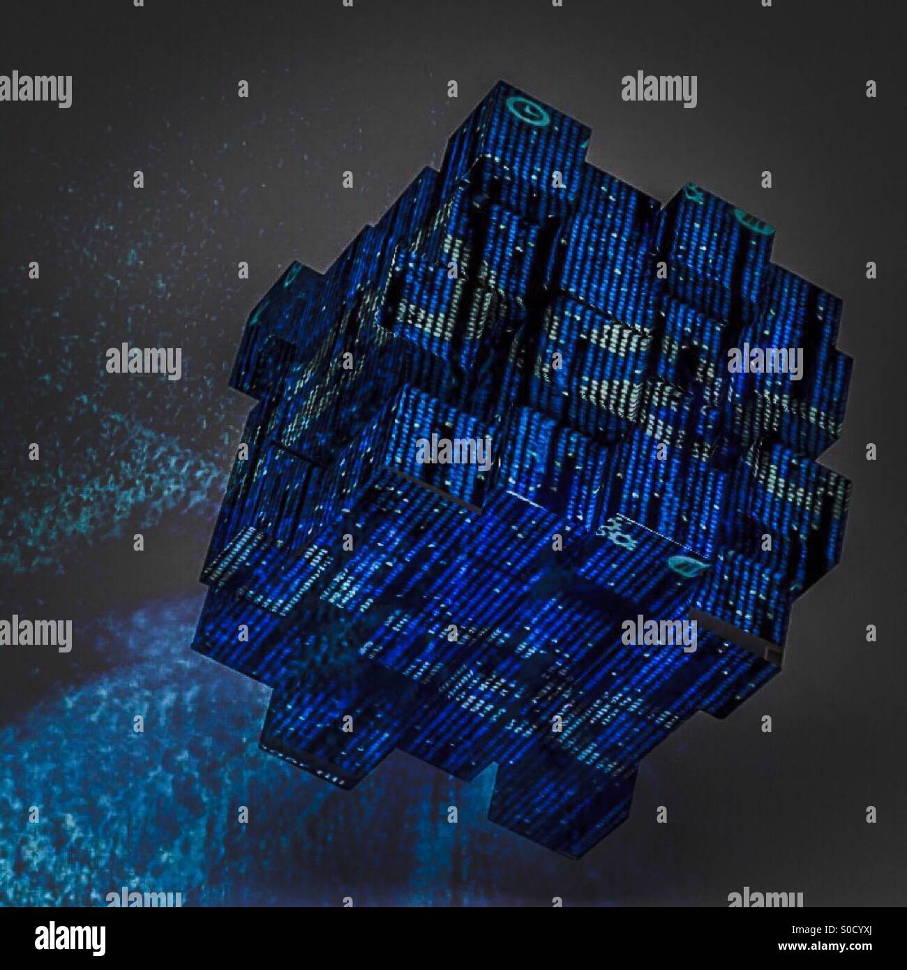 3d cube data numbers Stock Photo - Alamy