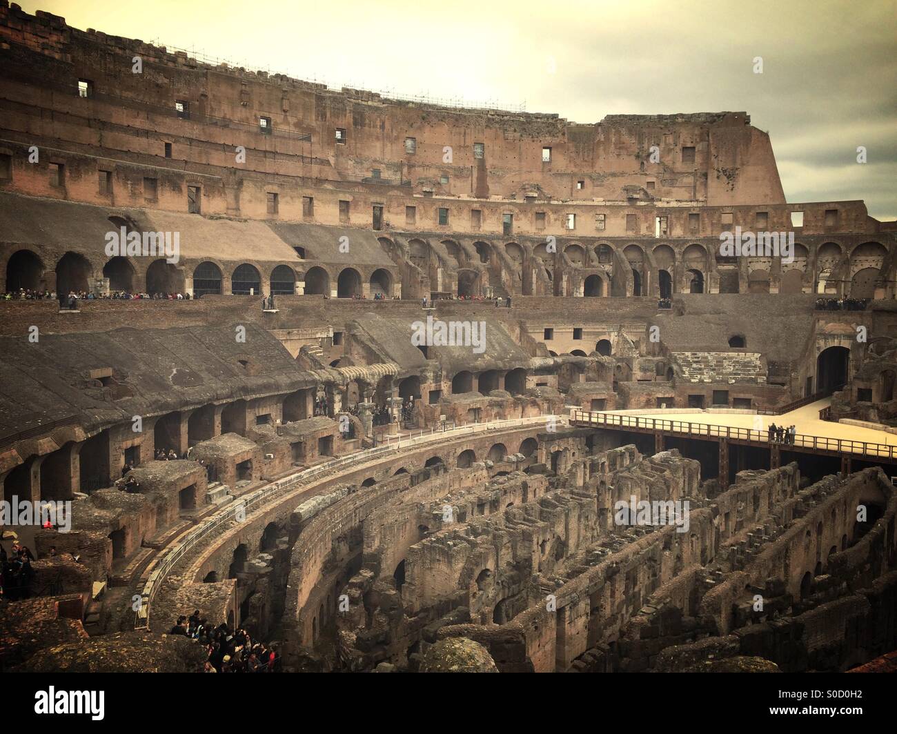 Inside the Colosseum, Rome, Italy Stock Photo - Alamy
