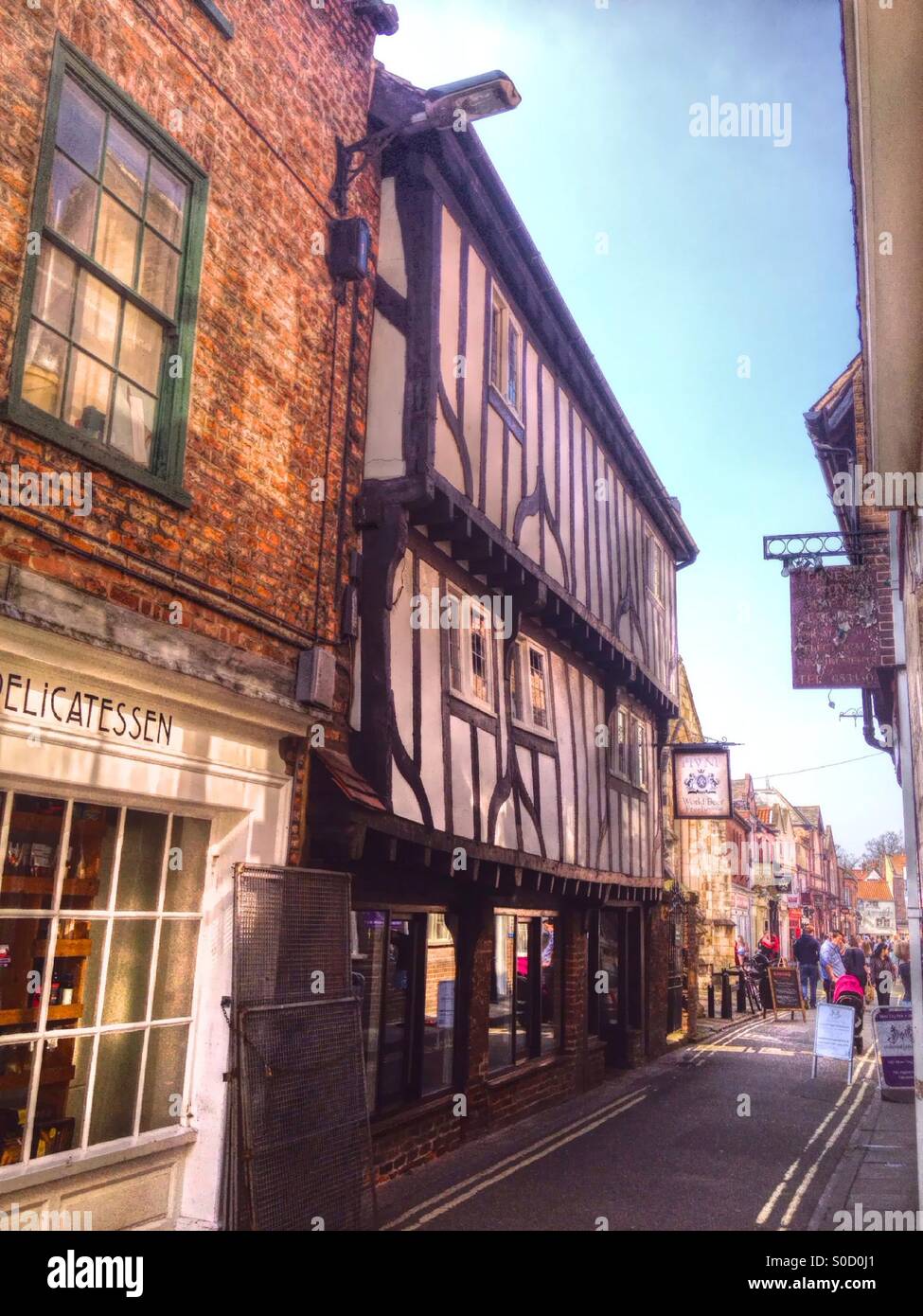 Streets in York Stock Photo - Alamy