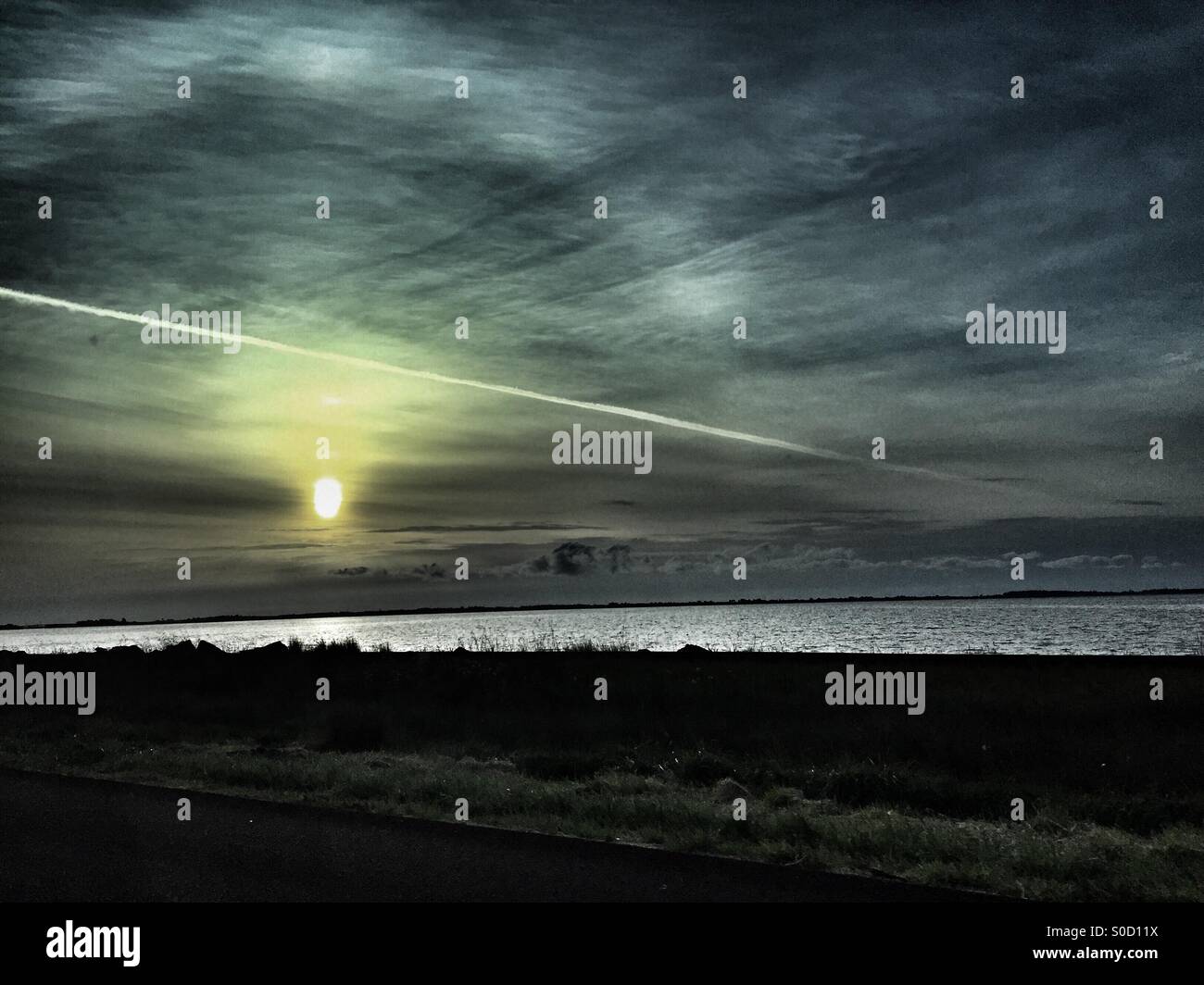 Dark sunset sky Stock Photo - Alamy