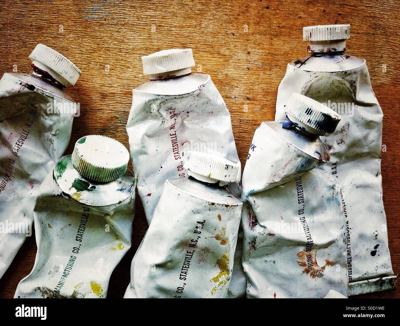 Used paint tubes Stock Photo - Alamy