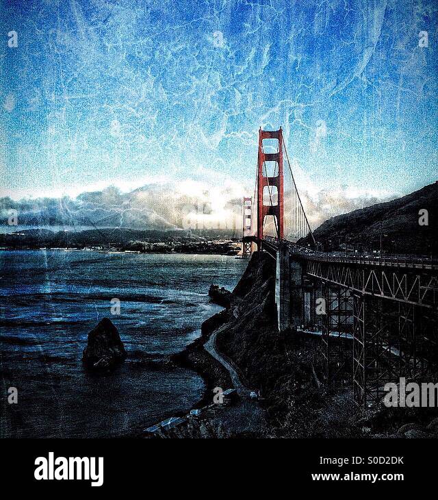 Golden gate bridge lookout Stock Photo - Alamy