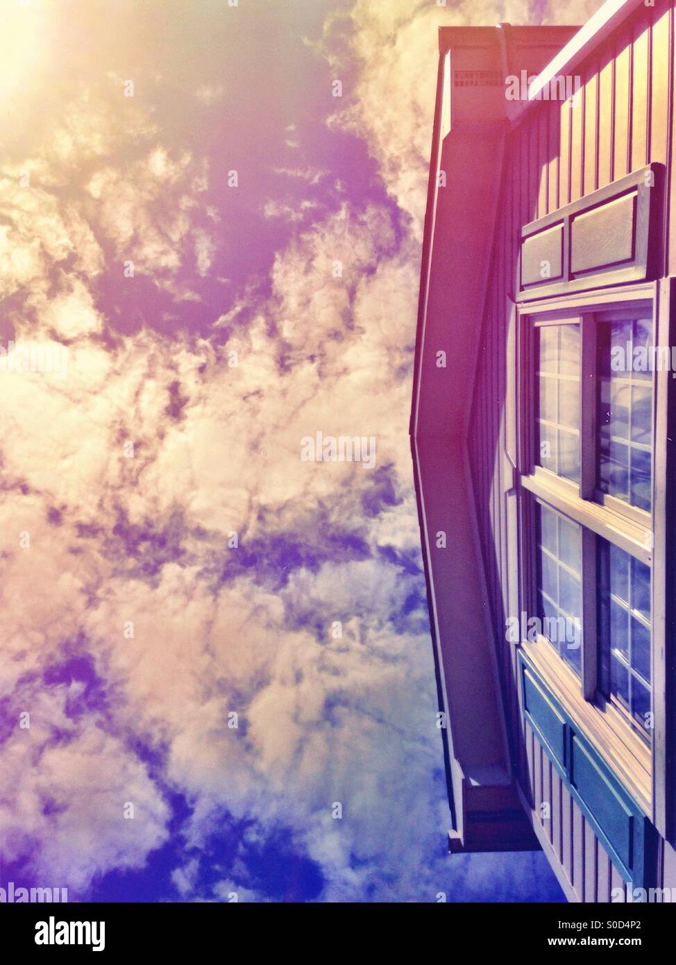 House front and sky Stock Photo - Alamy
