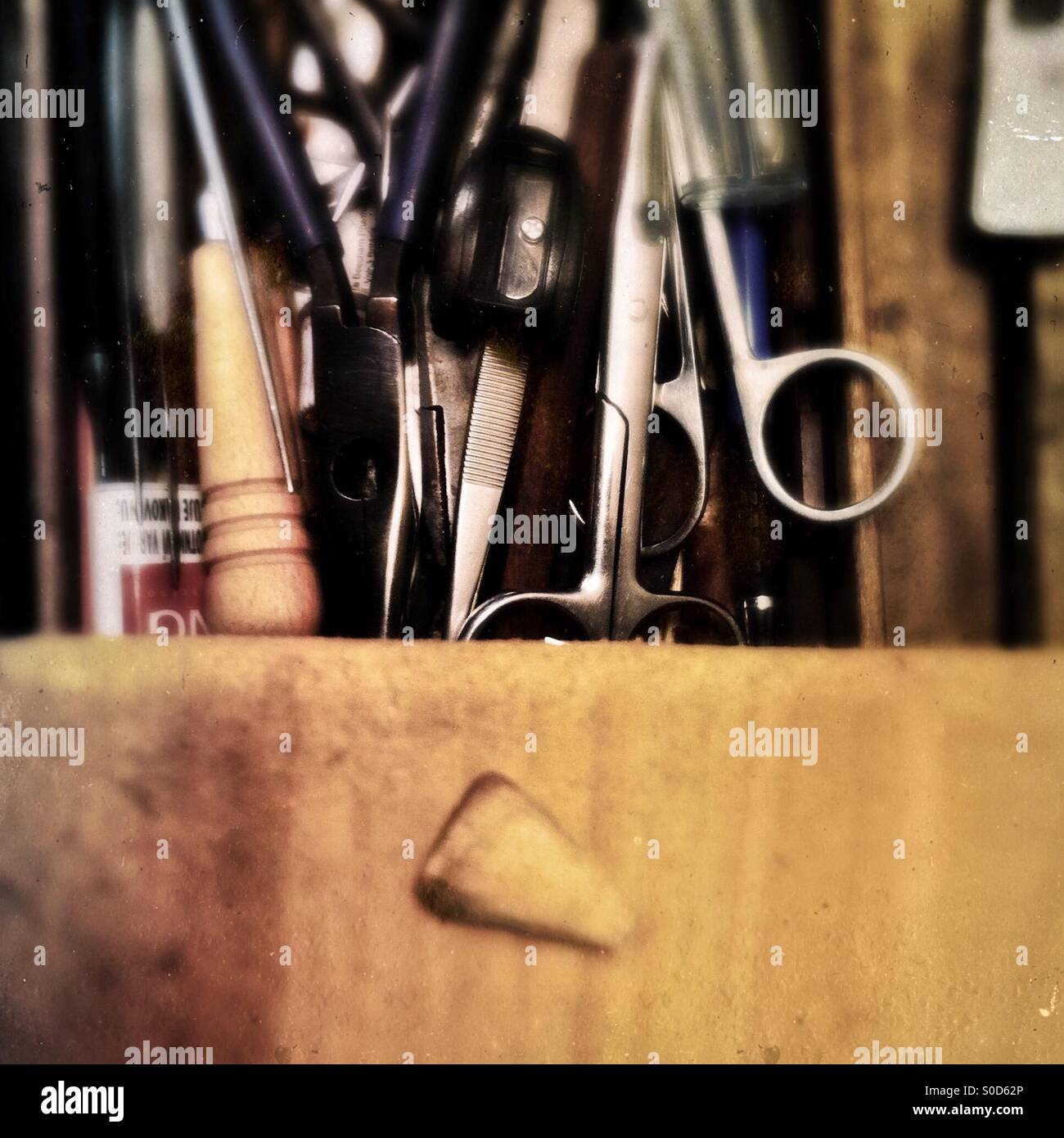 Handicraft tools hi-res stock photography and images - Alamy