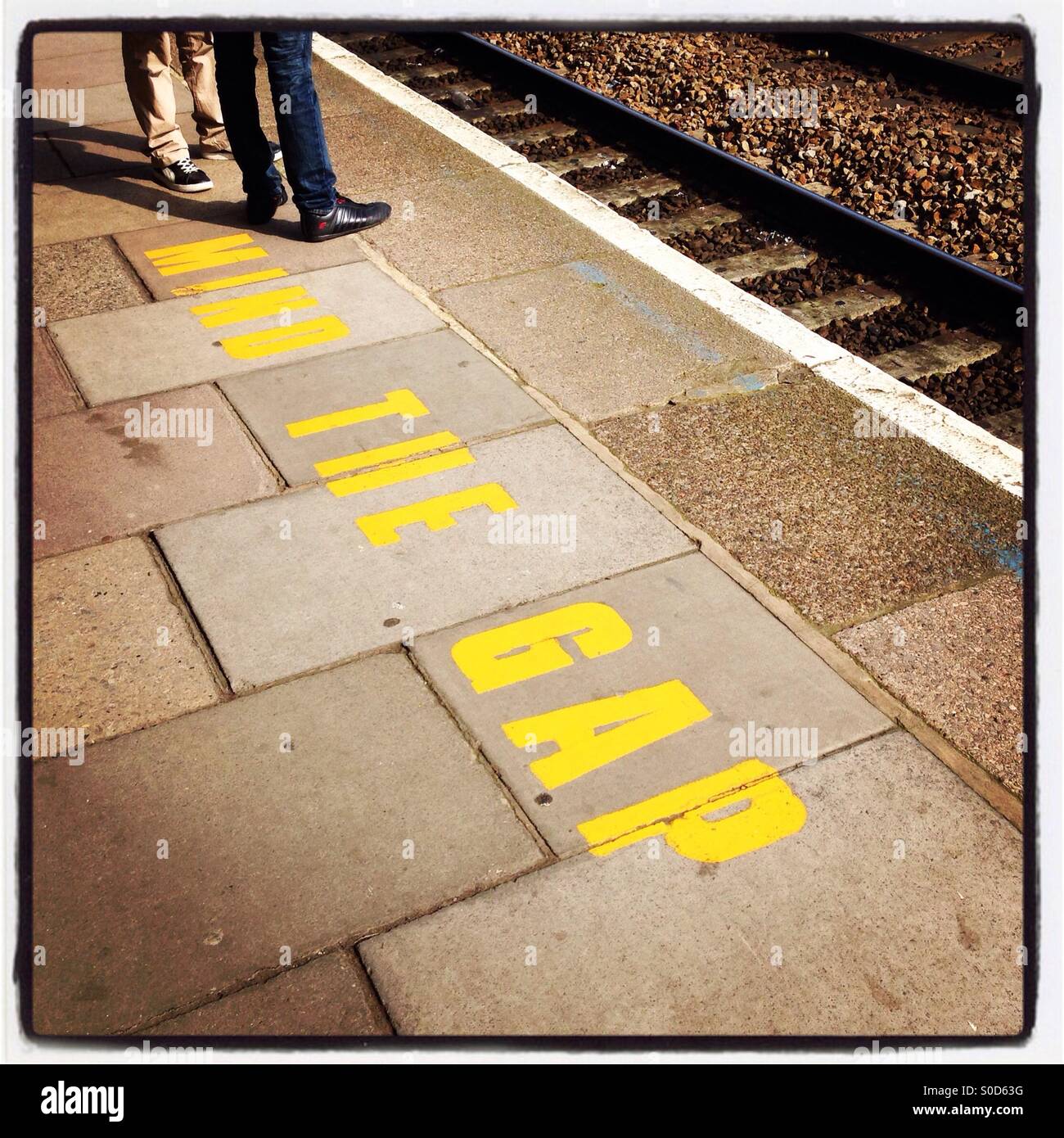 Mind gap sign in london hi-res stock photography and images - Alamy