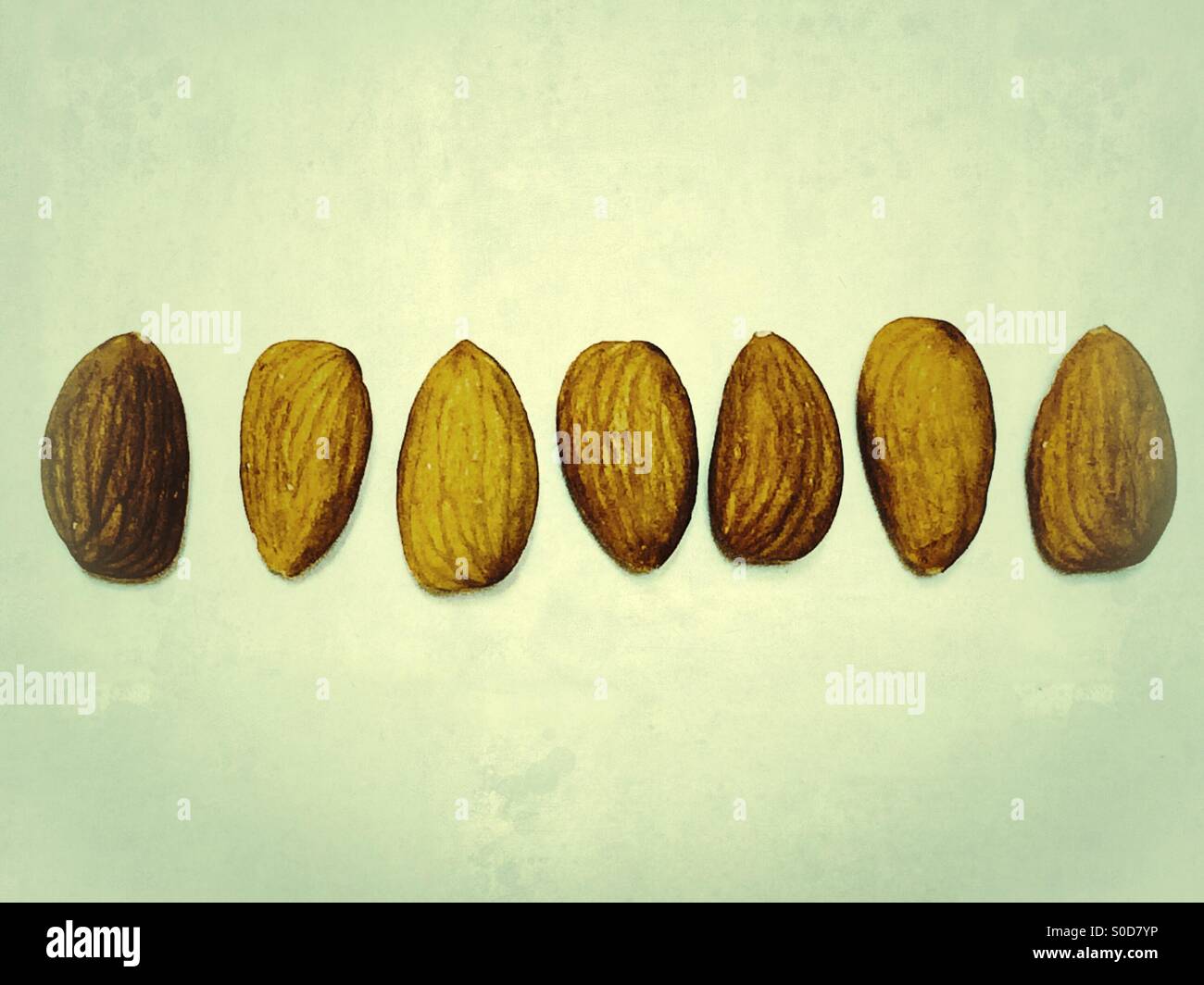 Dry Roasted and unsalted almonds Stock Photo - Alamy