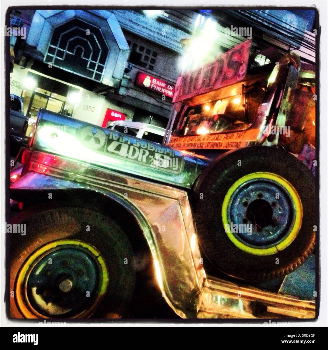 A jeepney bus on a street in Manila, Philippines Stock Photo - Alamy