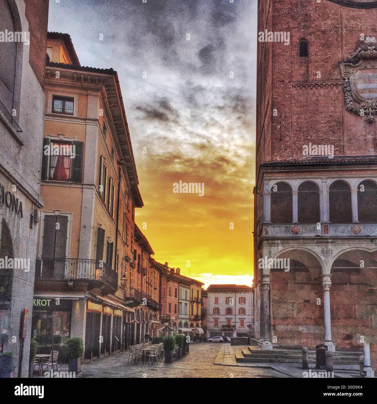 Cathedral square sunrise in smartphone stock photos and images - Alamy