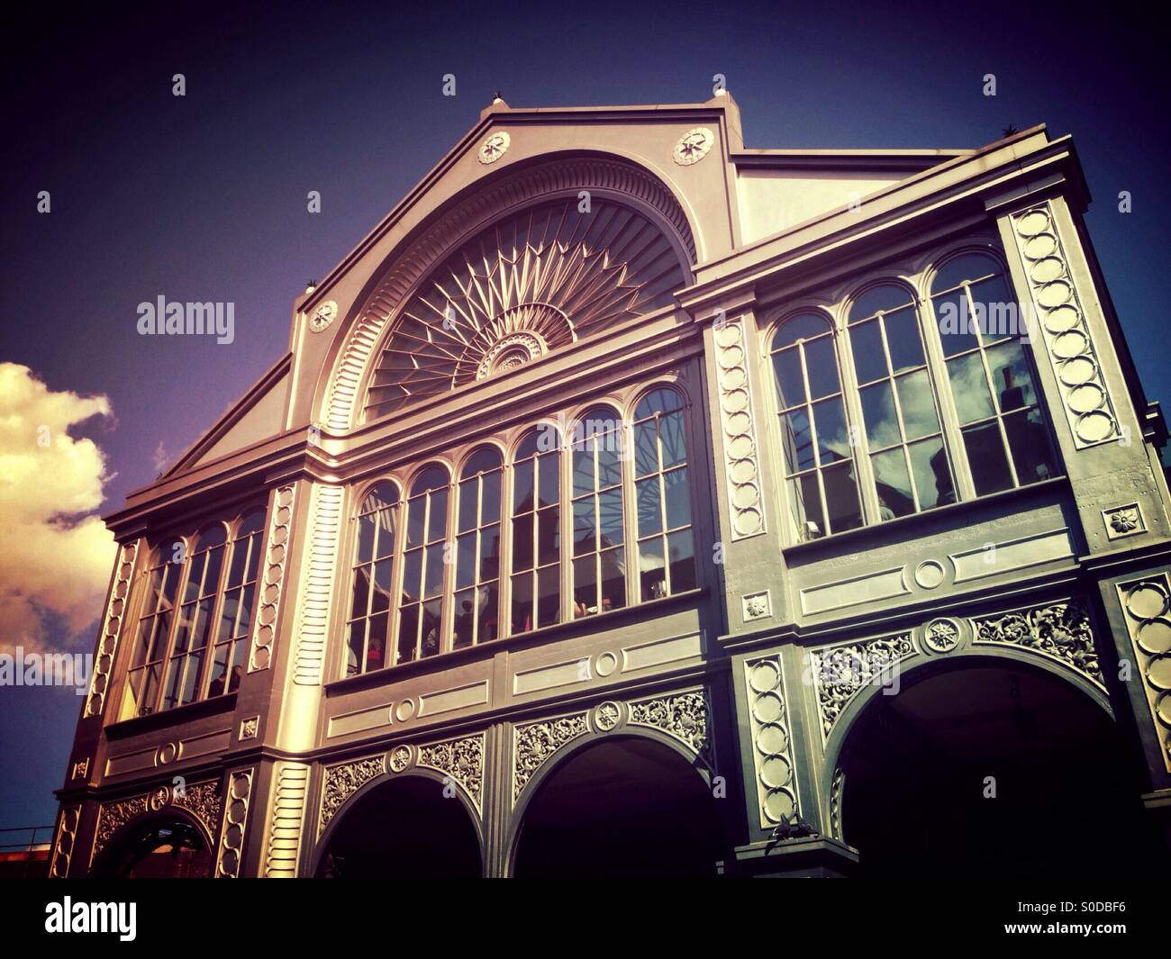 Borough Market Floral Hall and Roast restaurant, South Bank, London ...