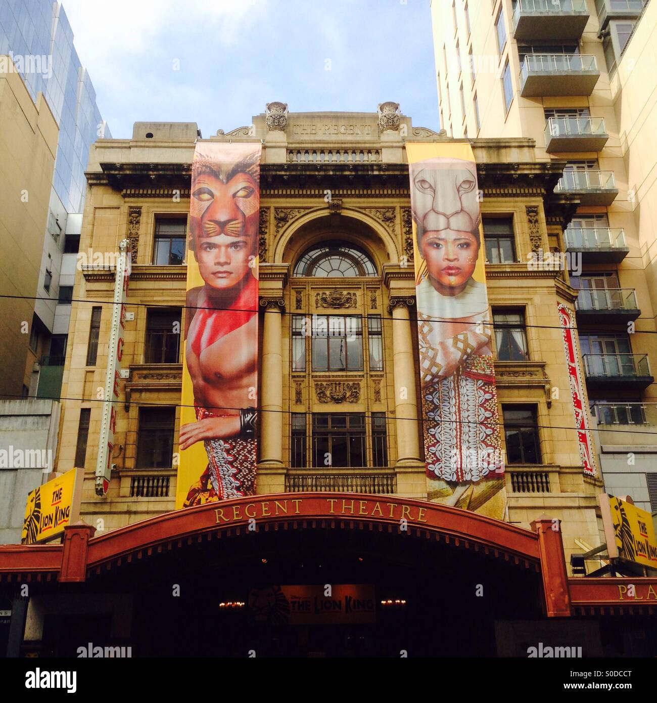 The Regent Theatre in Melbourne showing The Lion King Stock Photo - Alamy