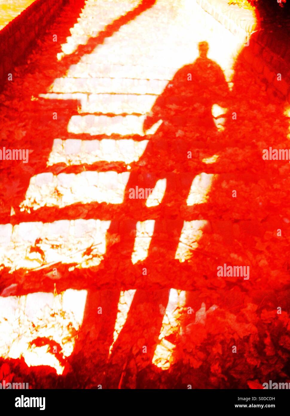 Shadow man stairs hi-res stock photography and images - Alamy