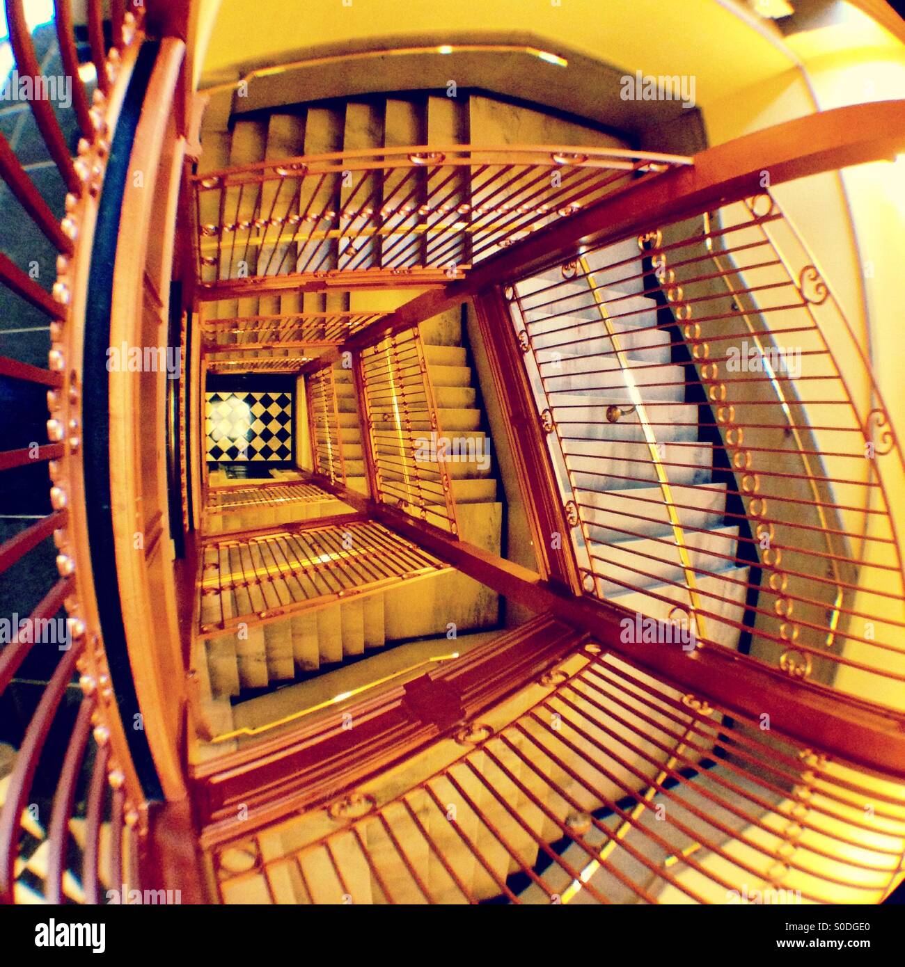 Stair rails hi-res stock photography and images - Alamy