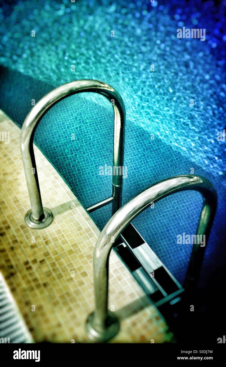 Pool safety rails hi-res stock photography and images - Alamy