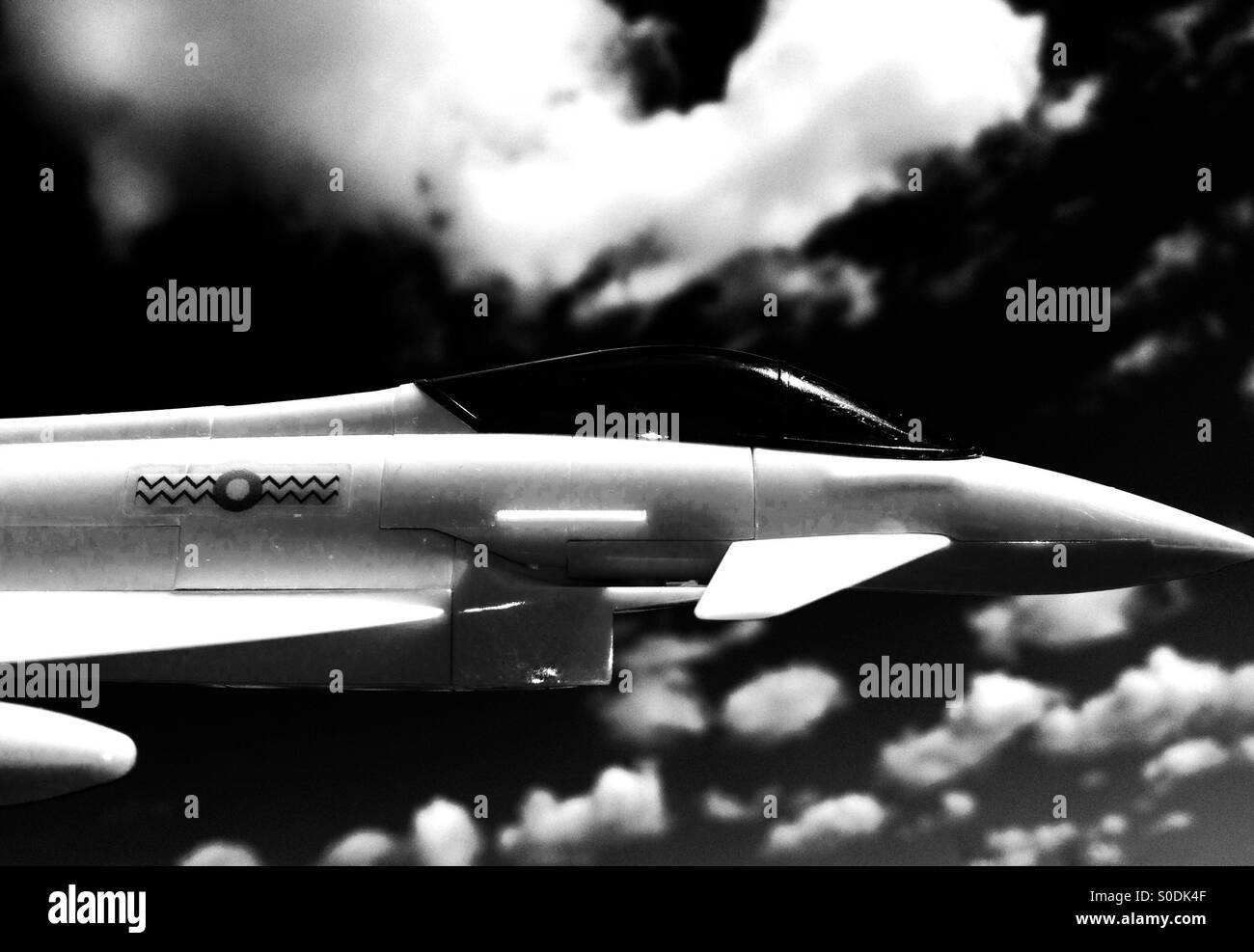 Airfix Quick Build Typhoon jet-fighter scale model aircraft Stock Photo ...