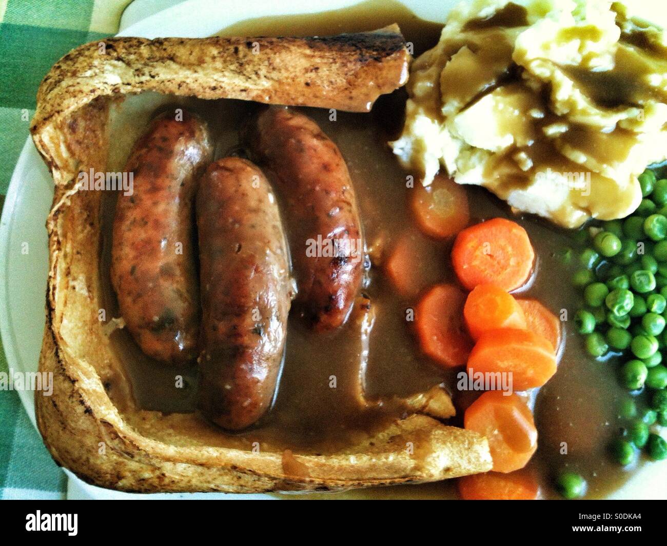 Toad in the hole Stock Photo - Alamy