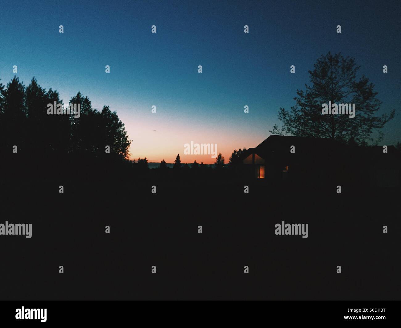 Pacific NorthWest Sunset Stock Photo - Alamy