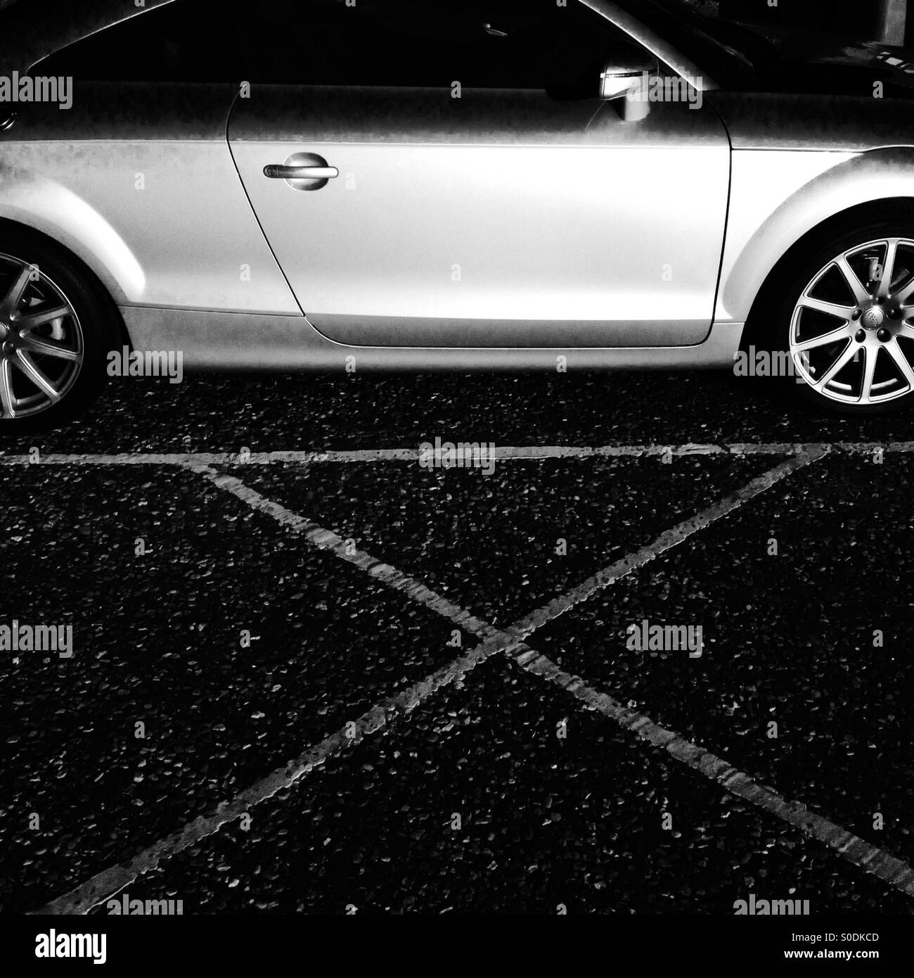 Sports parking Black and White Stock Photos & Images - Alamy