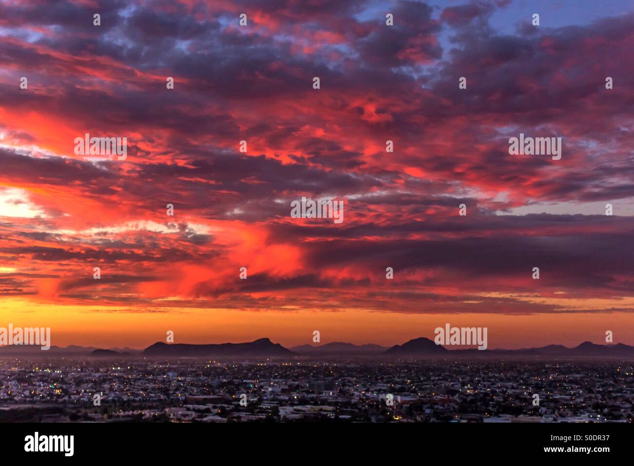 City on fire Stock Photo - Alamy