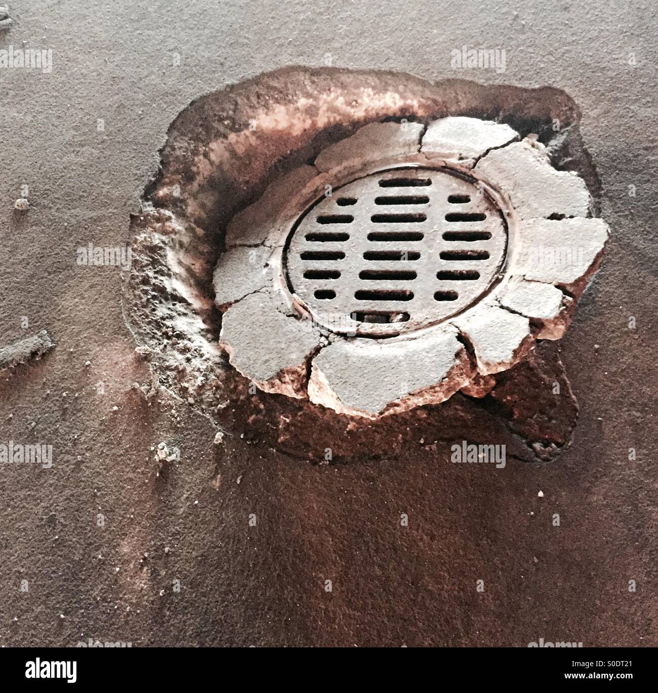 Broken manhole hi-res stock photography and images - Alamy
