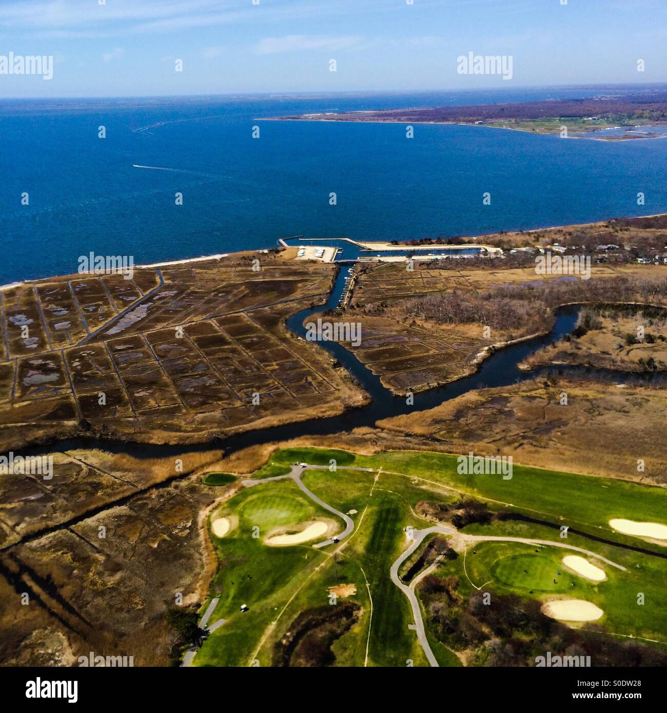 Aerial waves inlet hi-res stock photography and images - Alamy