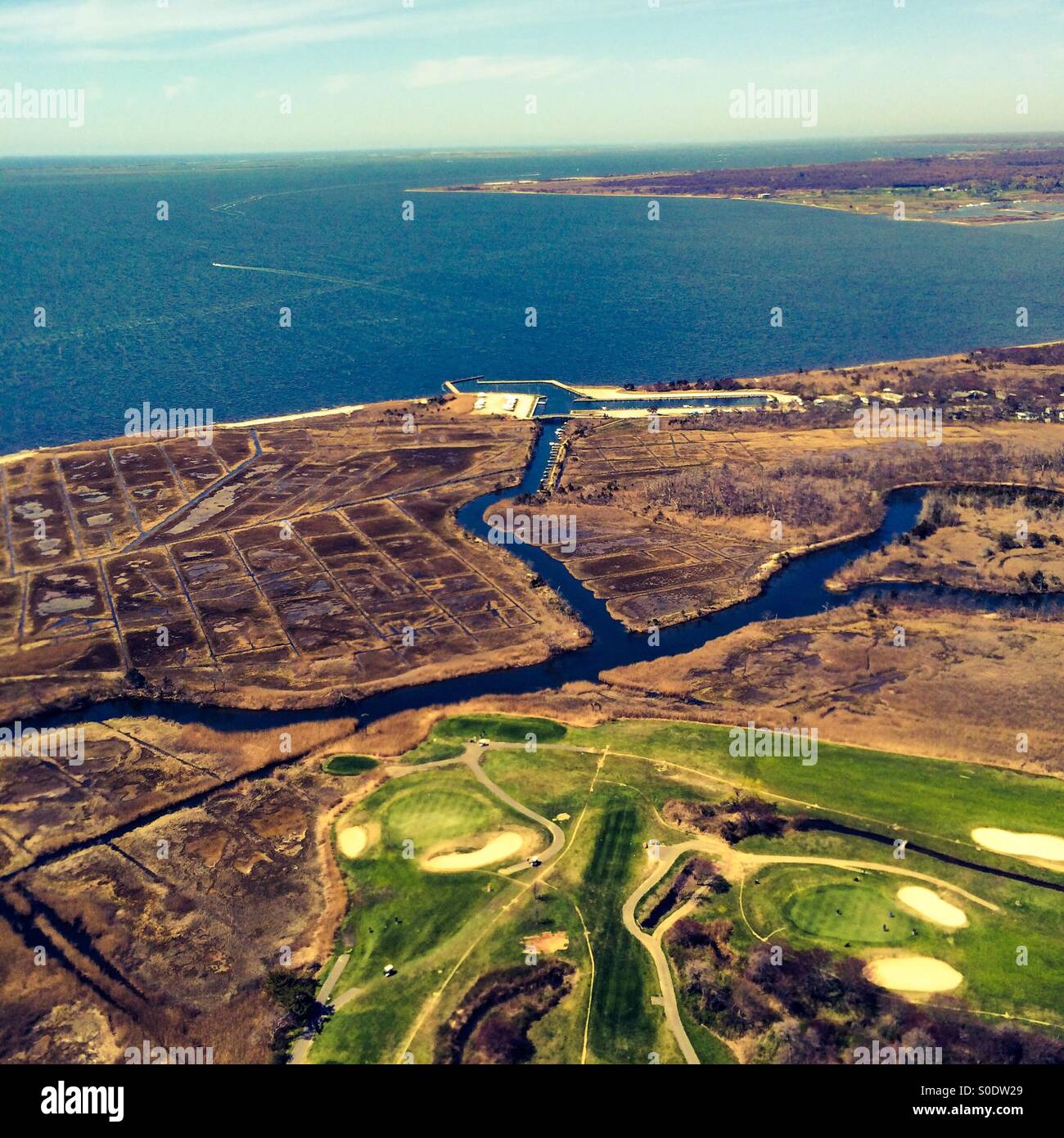 Long island new york aerial hi-res stock photography and images - Alamy