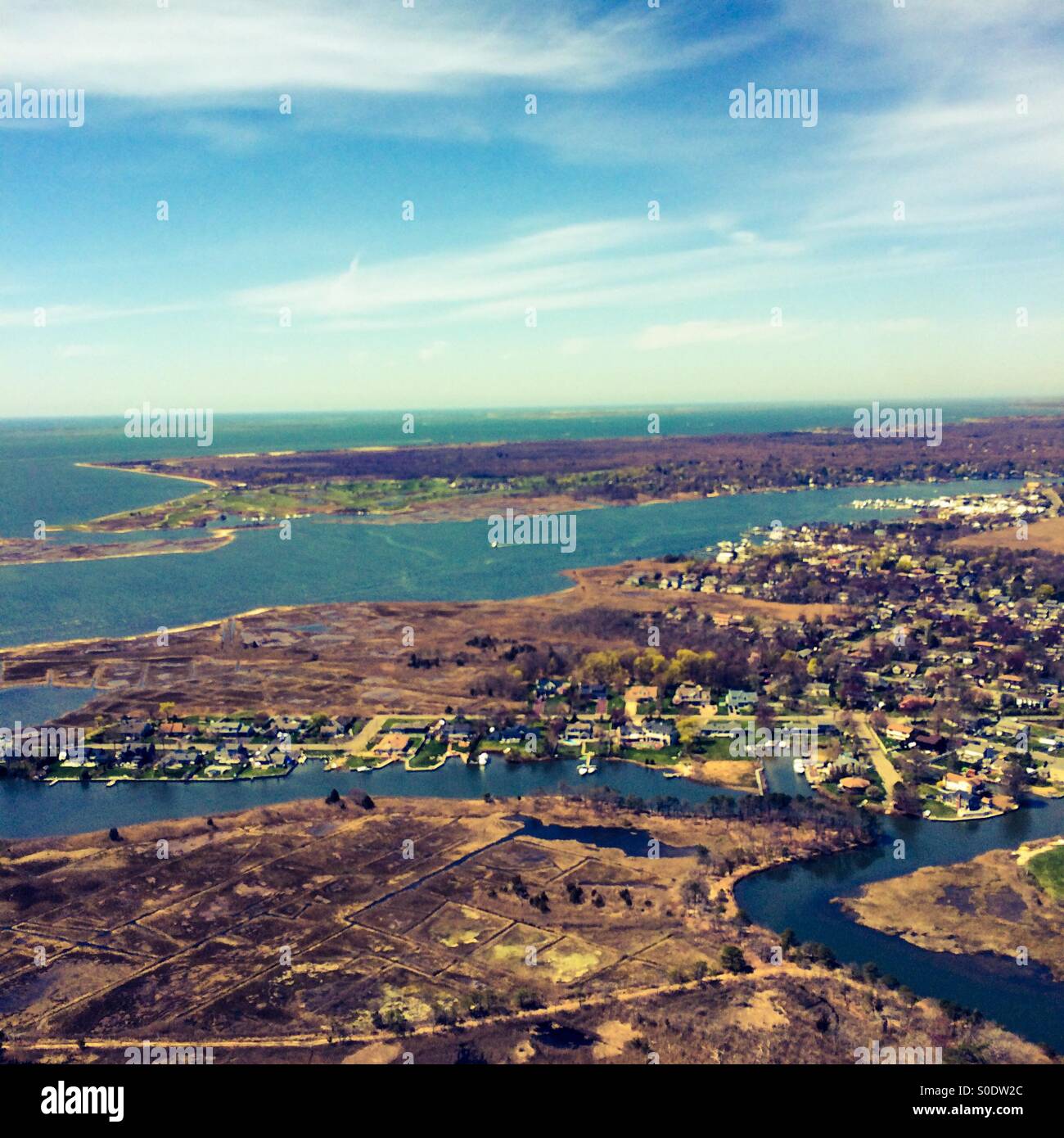 Long island new york aerial hi-res stock photography and images - Alamy