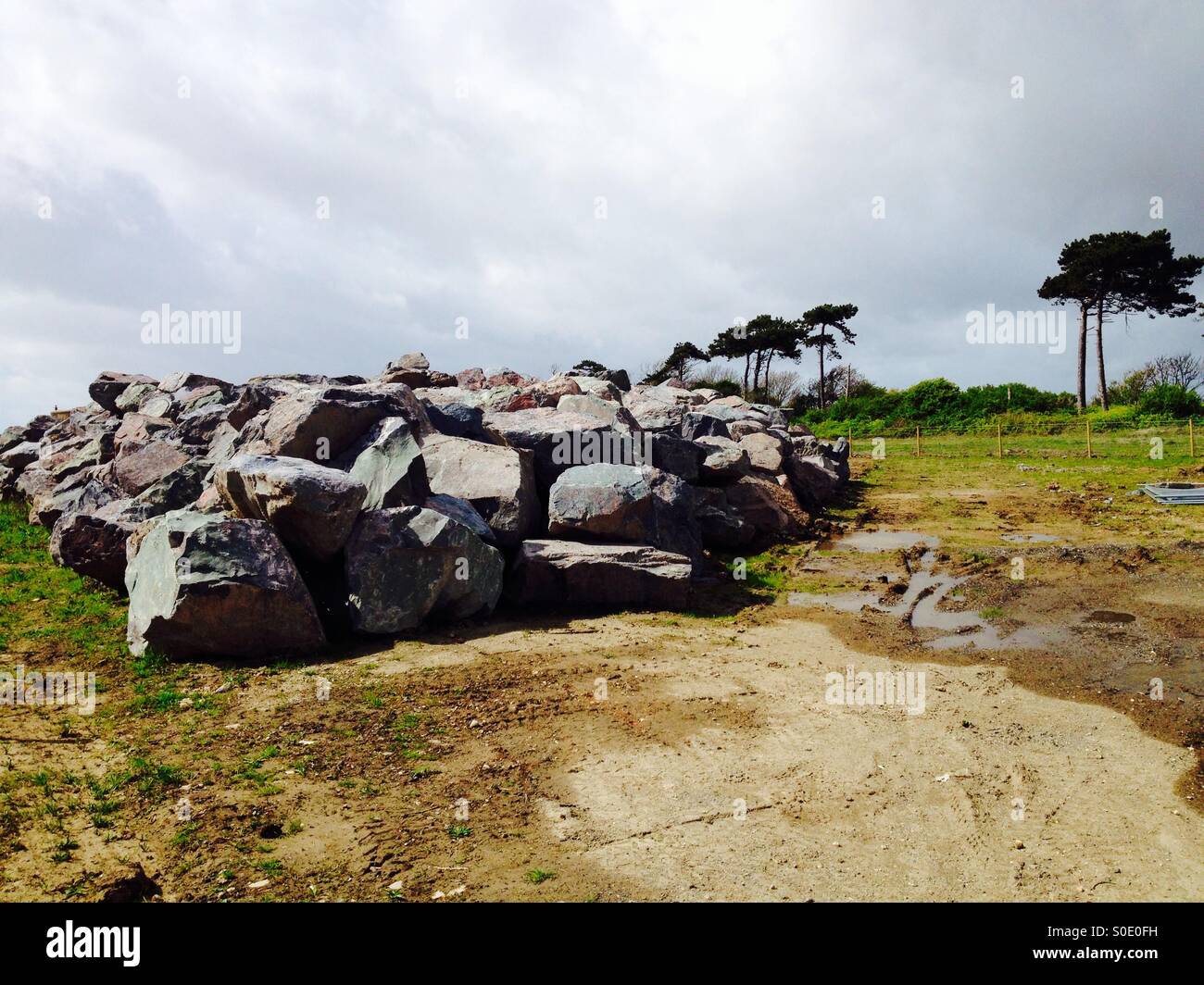 Rock armour coastal defences east lane hi-res stock photography and ...