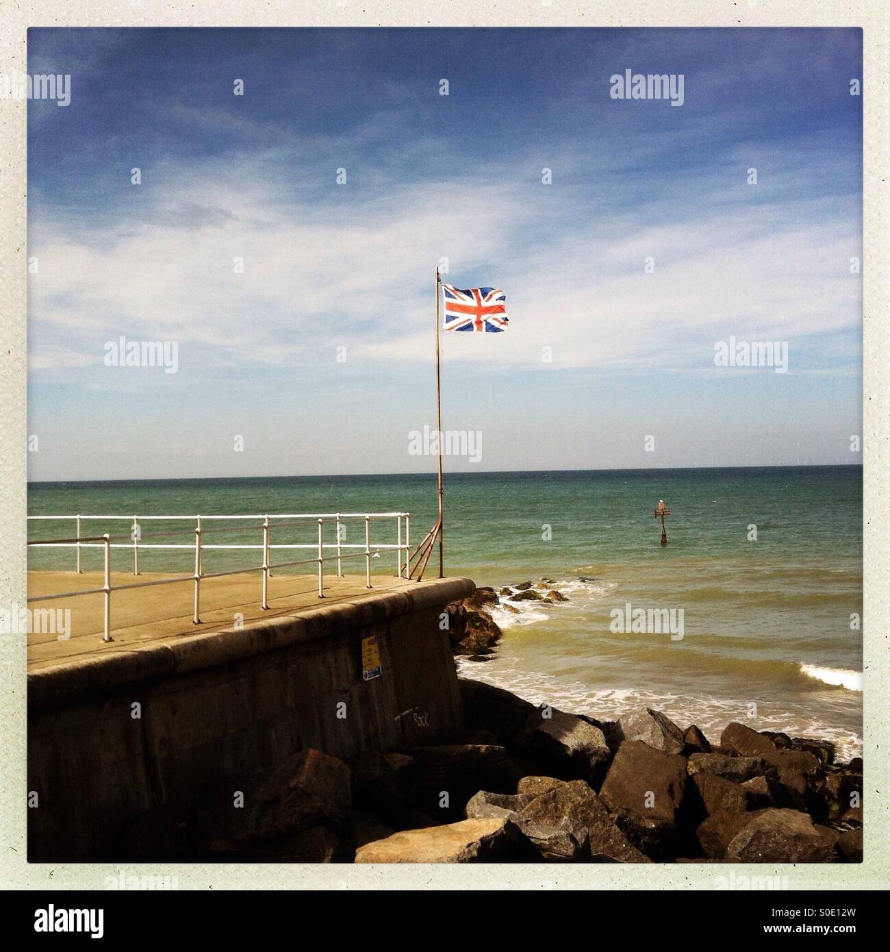 Beach flag hi-res stock photography and images - Alamy