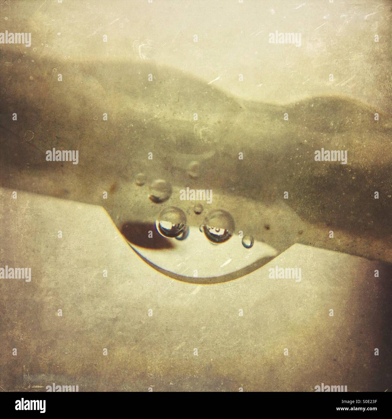 Rain drops on a washing line Stock Photo - Alamy