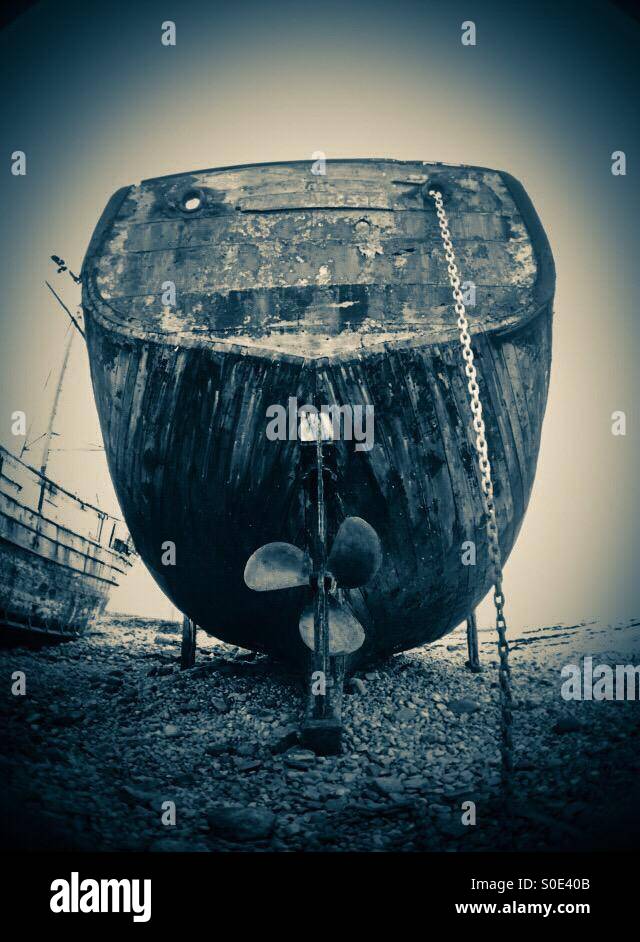 Propeller of shipwrecked boat hi-res stock photography and images - Alamy