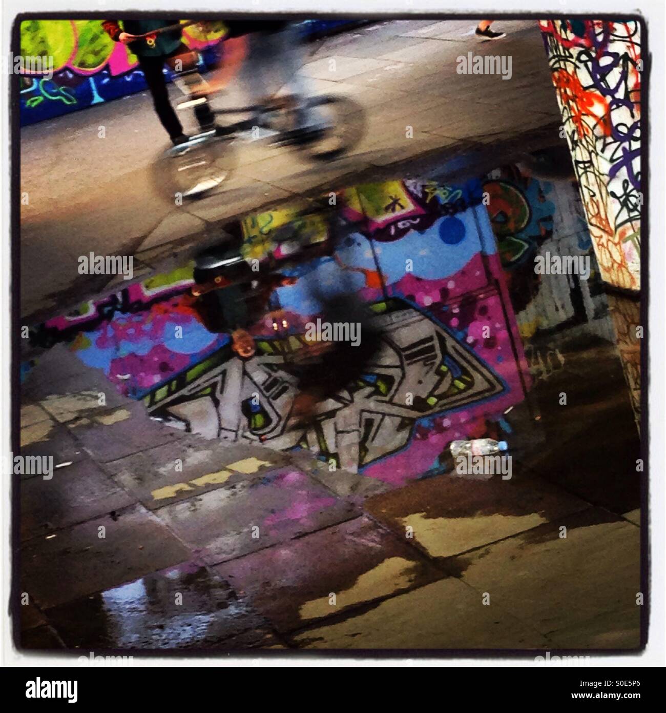 Graffiti reflection hi-res stock photography and images - Alamy