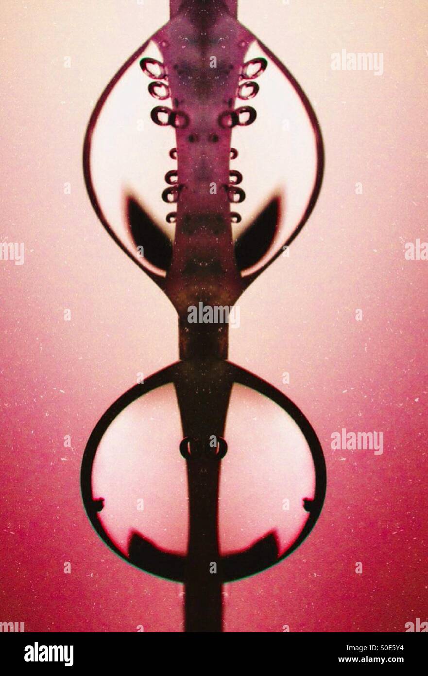 Symmetrical image of raindrops on a washing line Stock Photo - Alamy