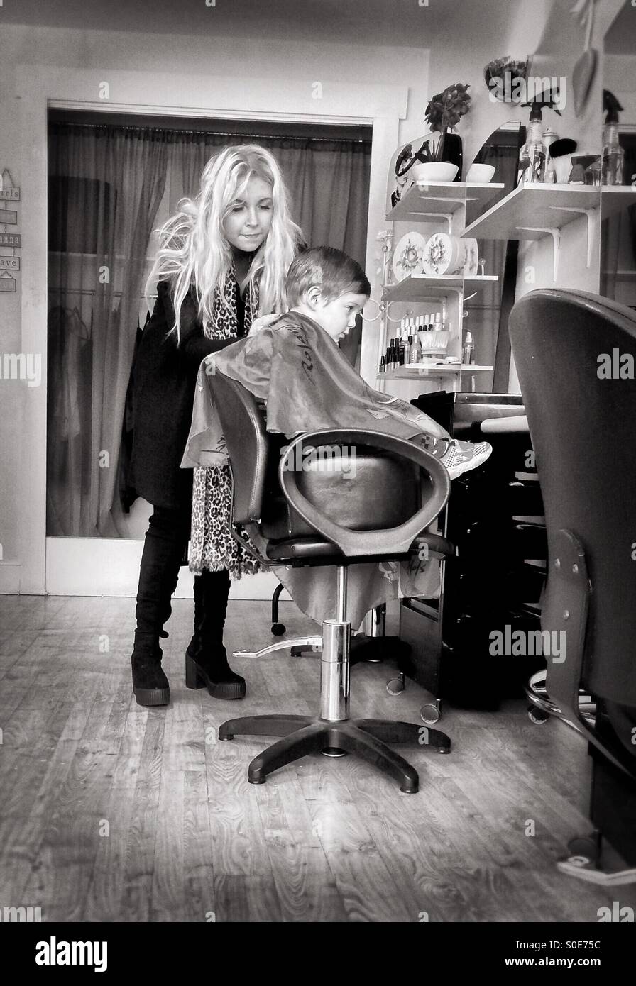 First hair cutting hi-res stock photography and images - Alamy