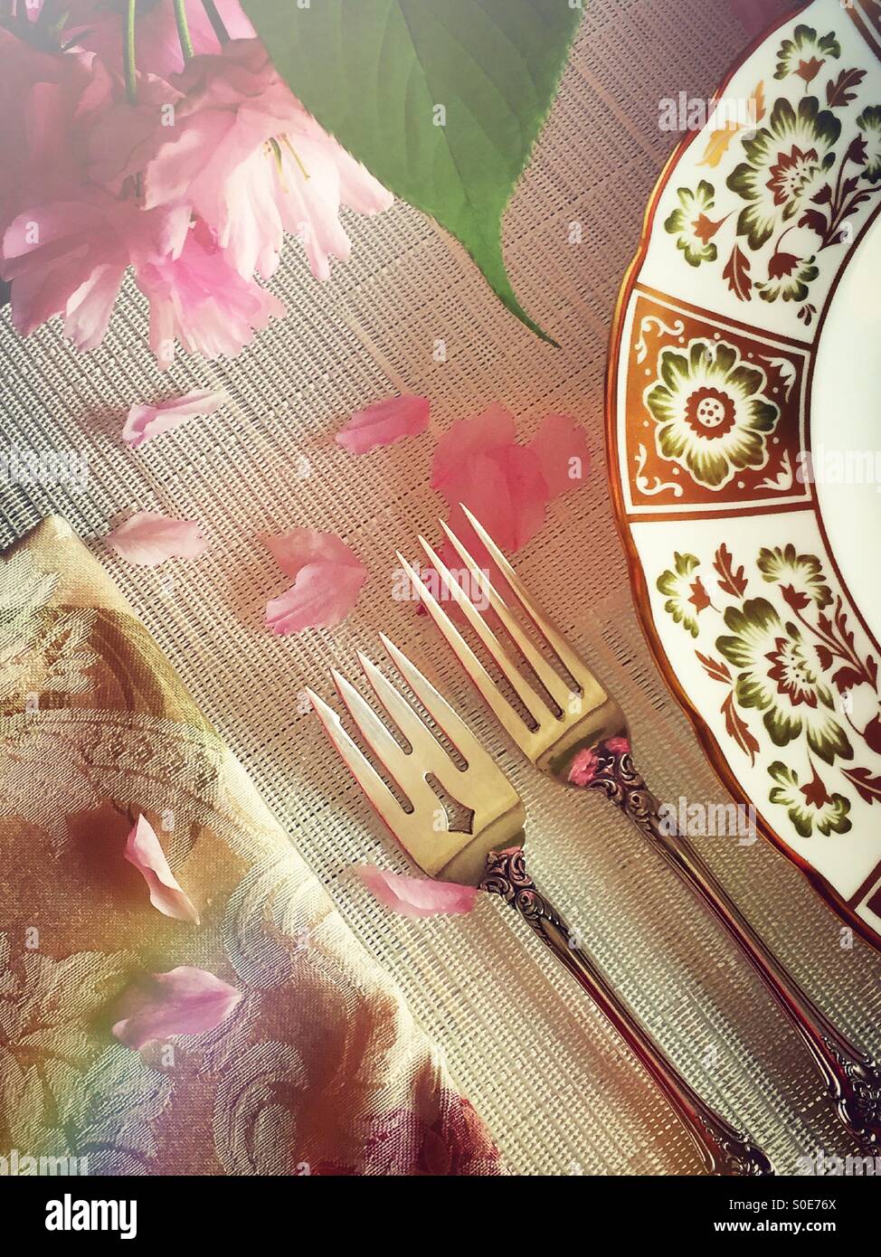 Elegant Table setting Stock Photo - Alamy