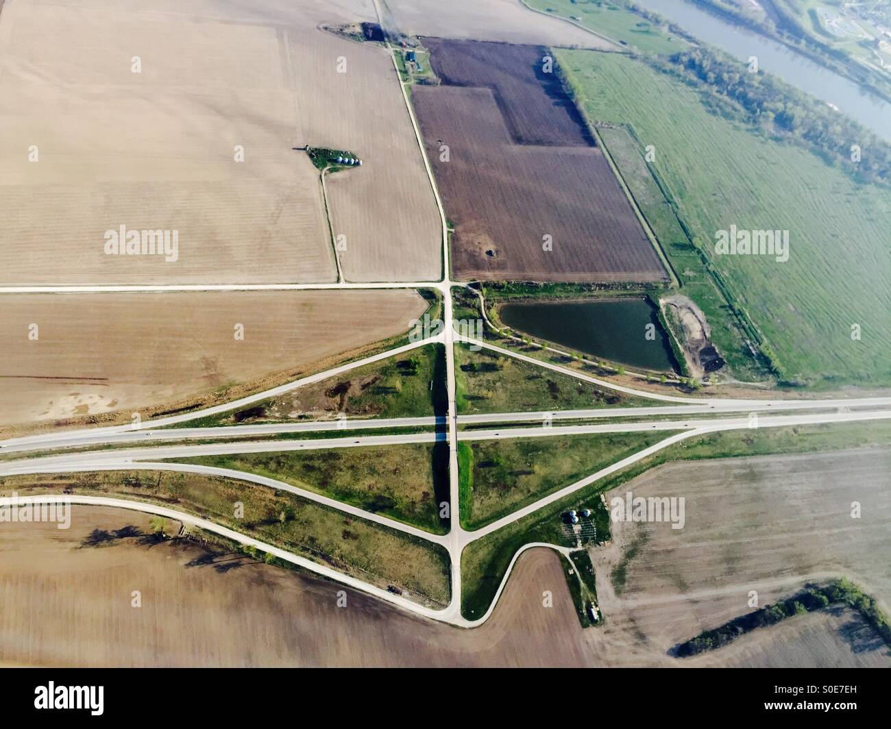 Aerial intersection hi-res stock photography and images - Alamy