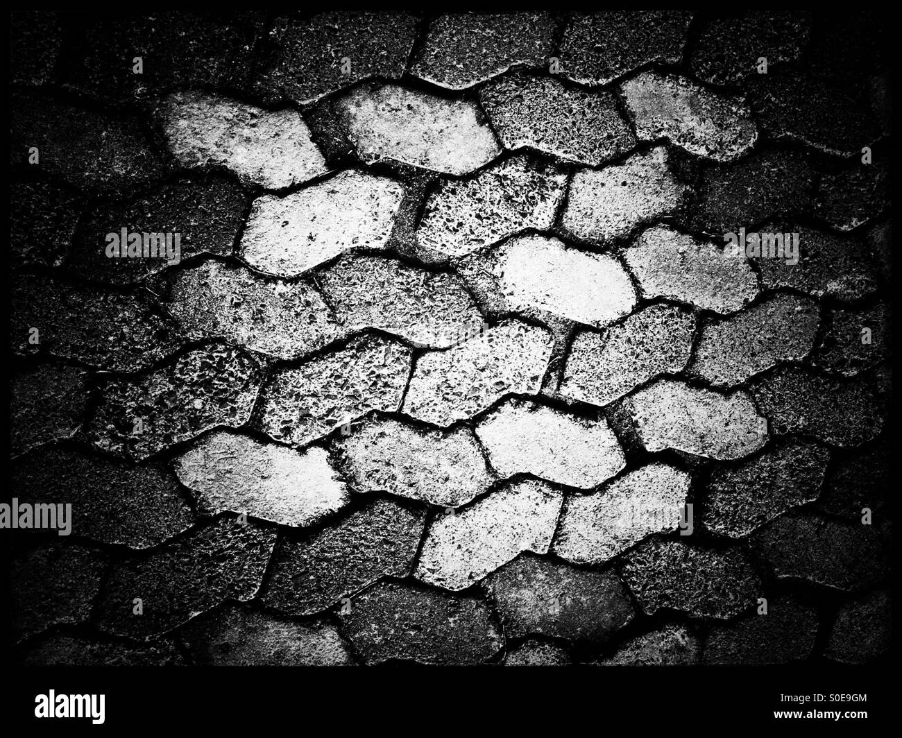 Patterned paving tiles hi-res stock photography and images - Alamy