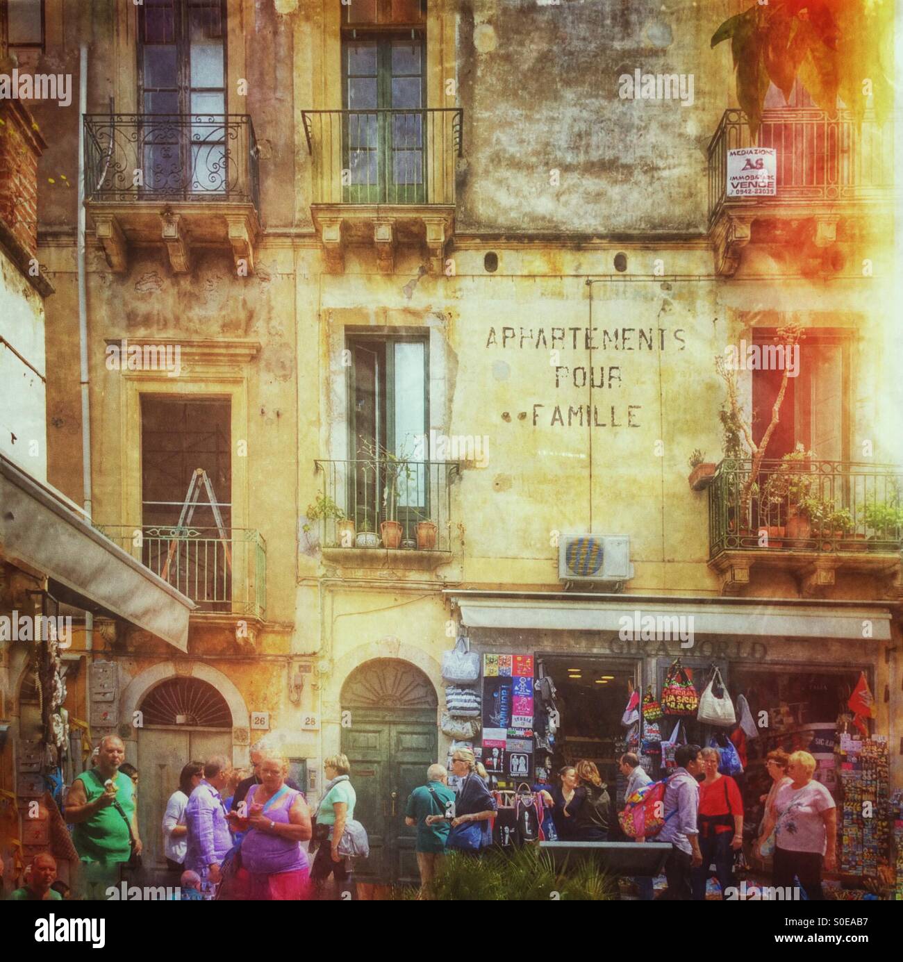Old center sicily italy Stock Photo - Alamy